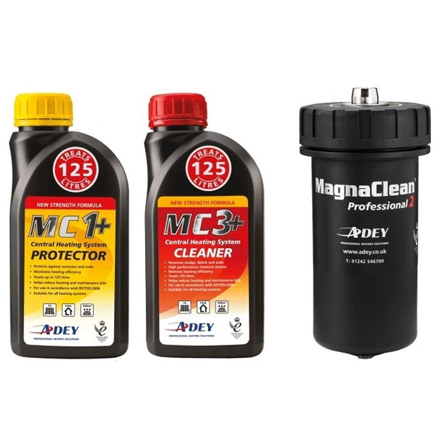 MagnaClean Professional Pro2 Boiler Filter & Adey MC1+ MC3+ Chemical P ...