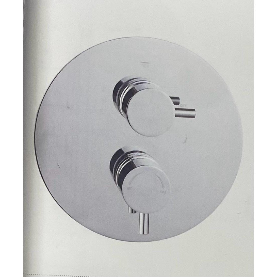 Aumix Eco Concealed 1 Way Thermostatic Shower Mixer | Chrome — APM ...