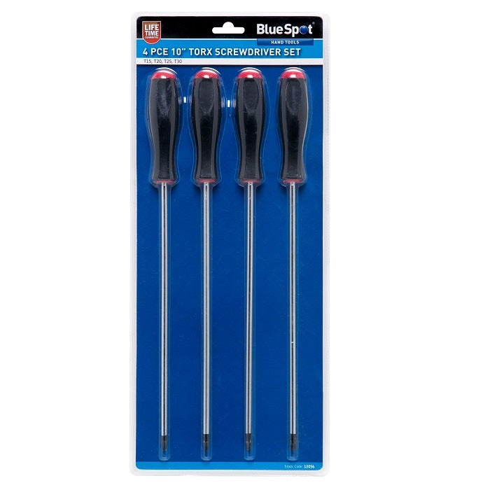 BlueSpot Torx Long Screwdriver Set of 4pcs — APM Plumbing & Electrical